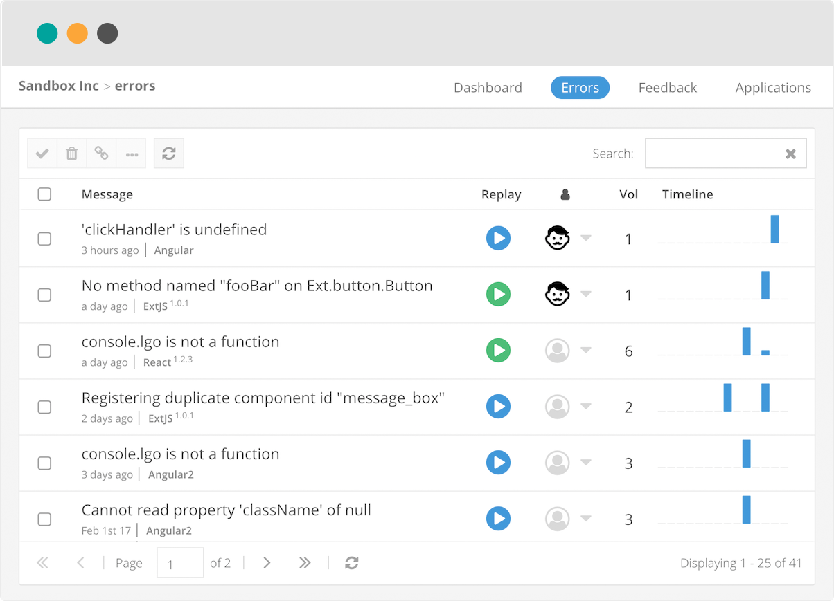 RootCause | Monitor & Reproduce Javascript Errors - RootCause